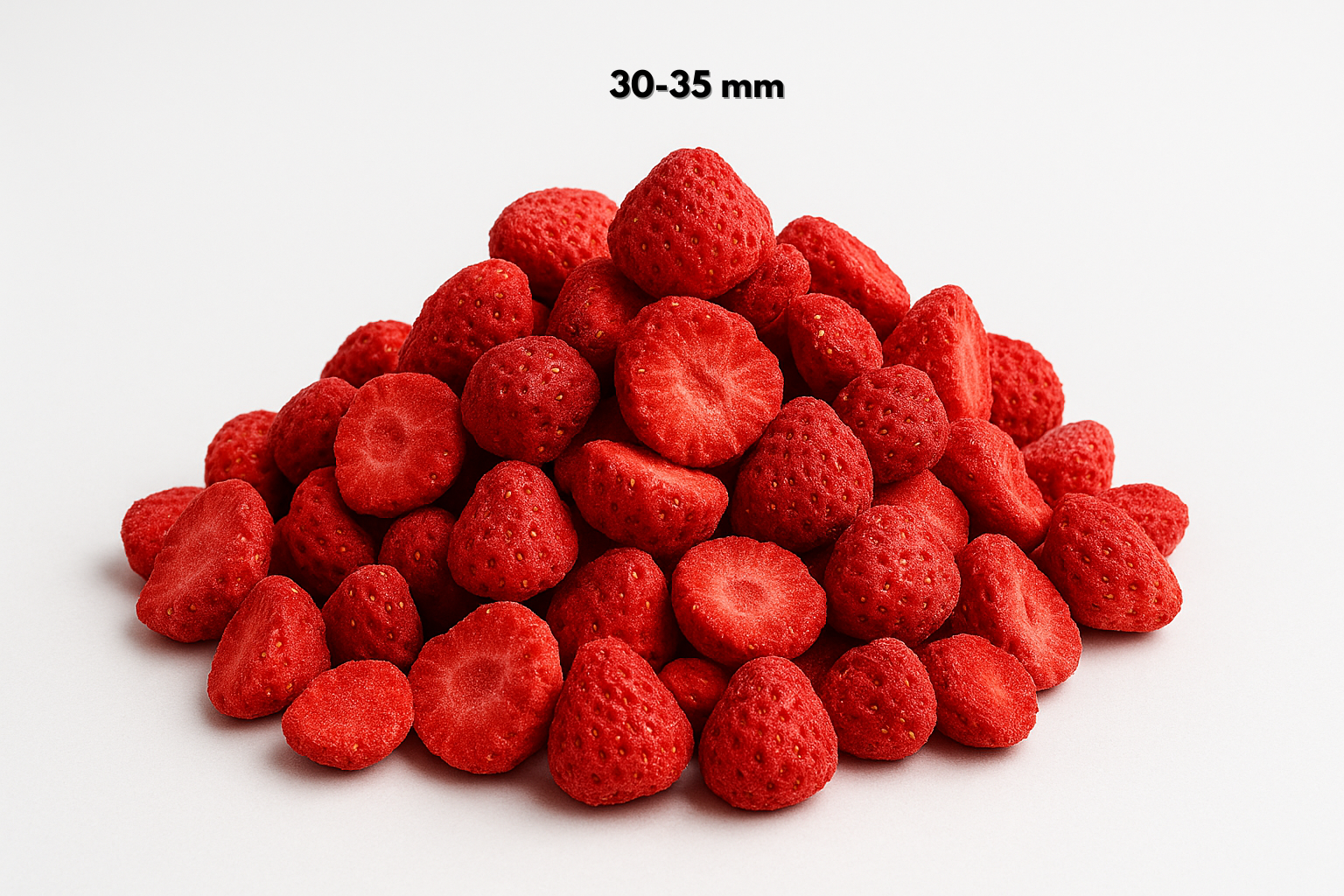 Freeze-Dried Strawberries 30-35mm – Bulk Package – Unteka
